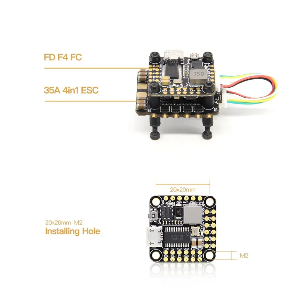 FD435 стек Flytower 20x20 3-6S FD F4 мини Контроллер полета 35A BL32 ...