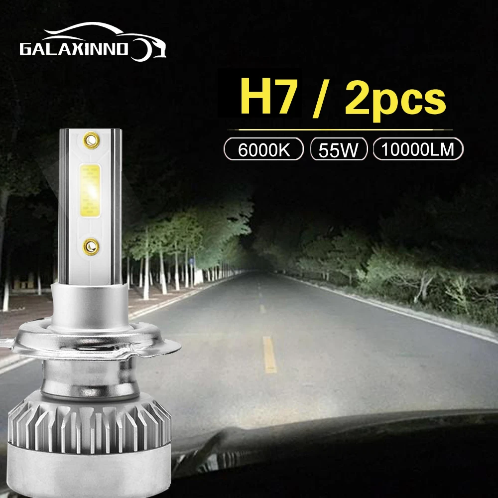 Led Cars Lights H7 6000k Auto Fog Lamps 110w 12v Automobile Bulbs Set 20000lm Super Bright ...