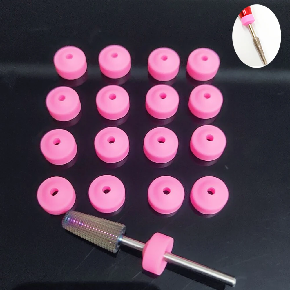 5-10-20-50pcs-Nail-Drill-Plastic-Protection-Pink-Caps-Used-on-3-32-Nail ...