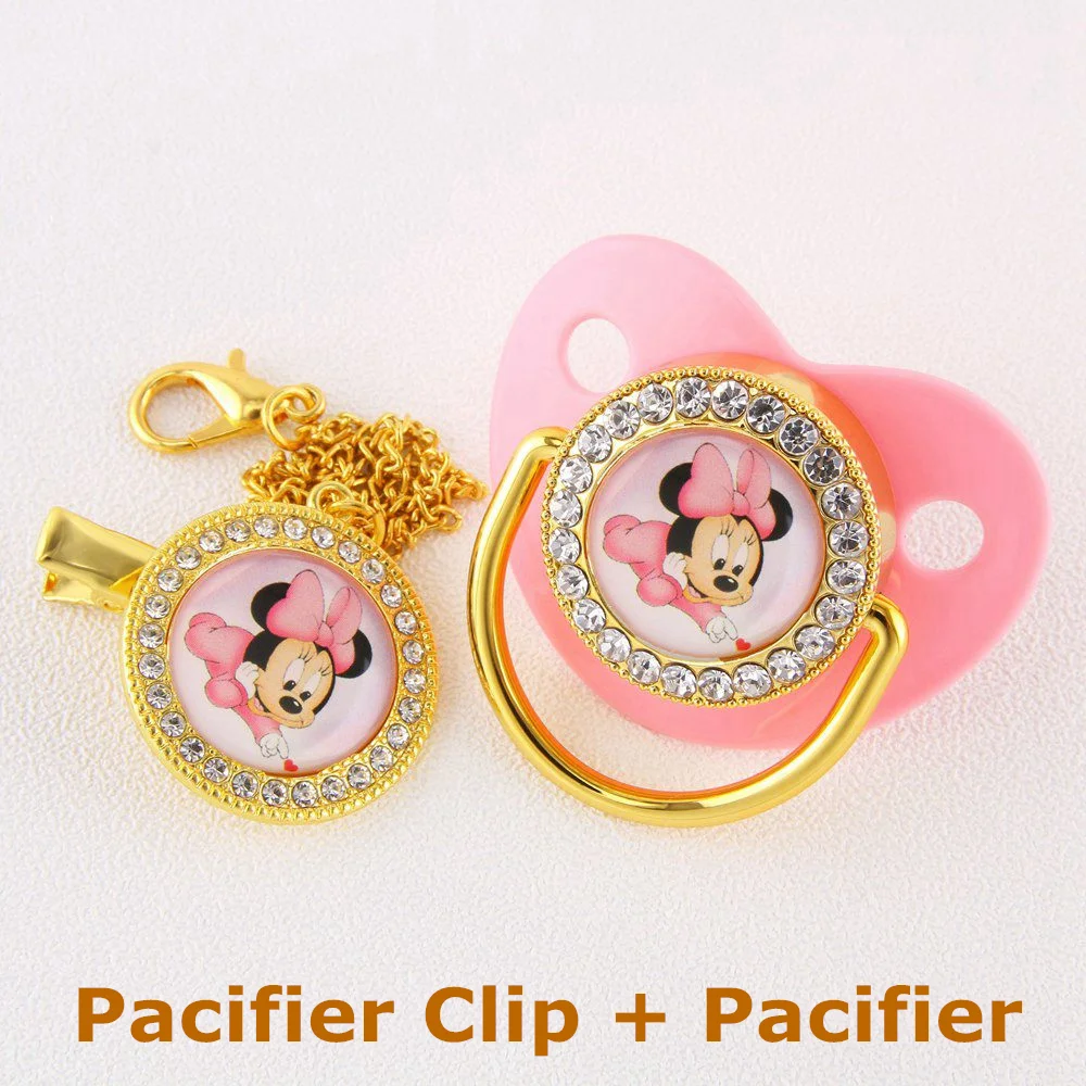 Minnie Mouse Bling Pacifier for Baby Disney Creative Pacifiers for ...