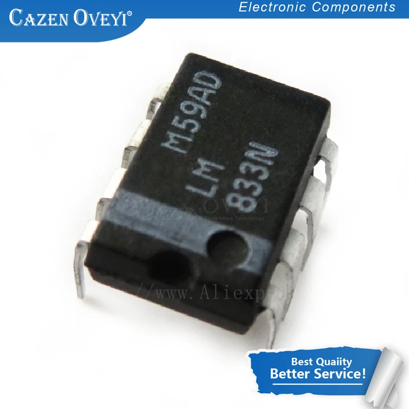 10pcs/lot Lm833n Dip-8 Lm833 Dip In Stock - Integrated Circuits - AliExpress