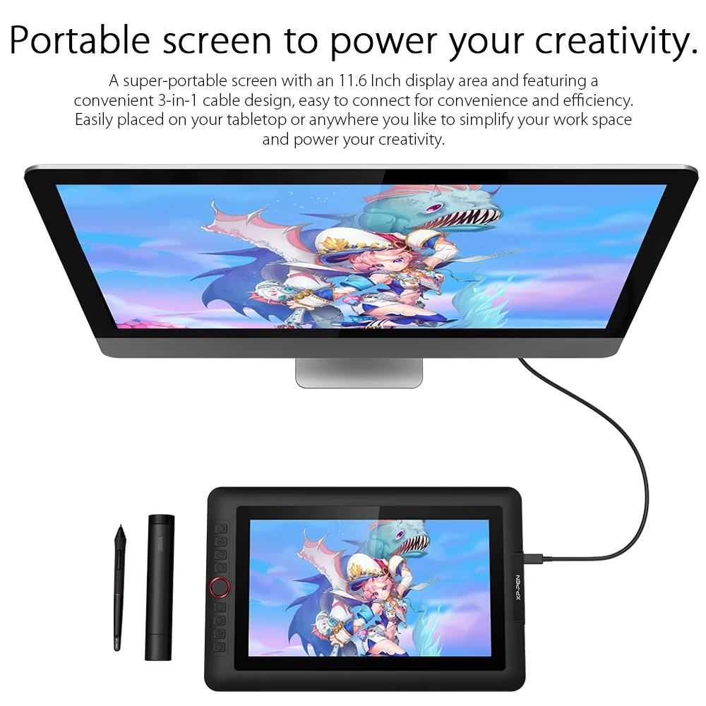 XP-Pen Artist 12 Pro графический планшет для рисования с экраном ...