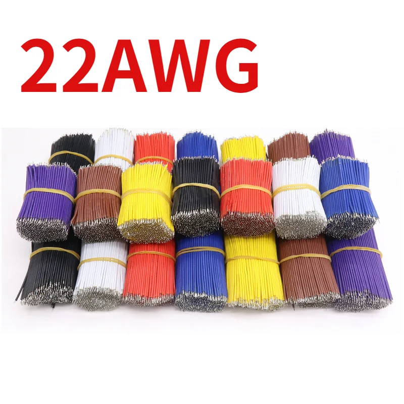 22AWG-100mm-UL1007-Jumper-Wire-Tin-Conductor-Connector-Wires-PCB-Tin ...