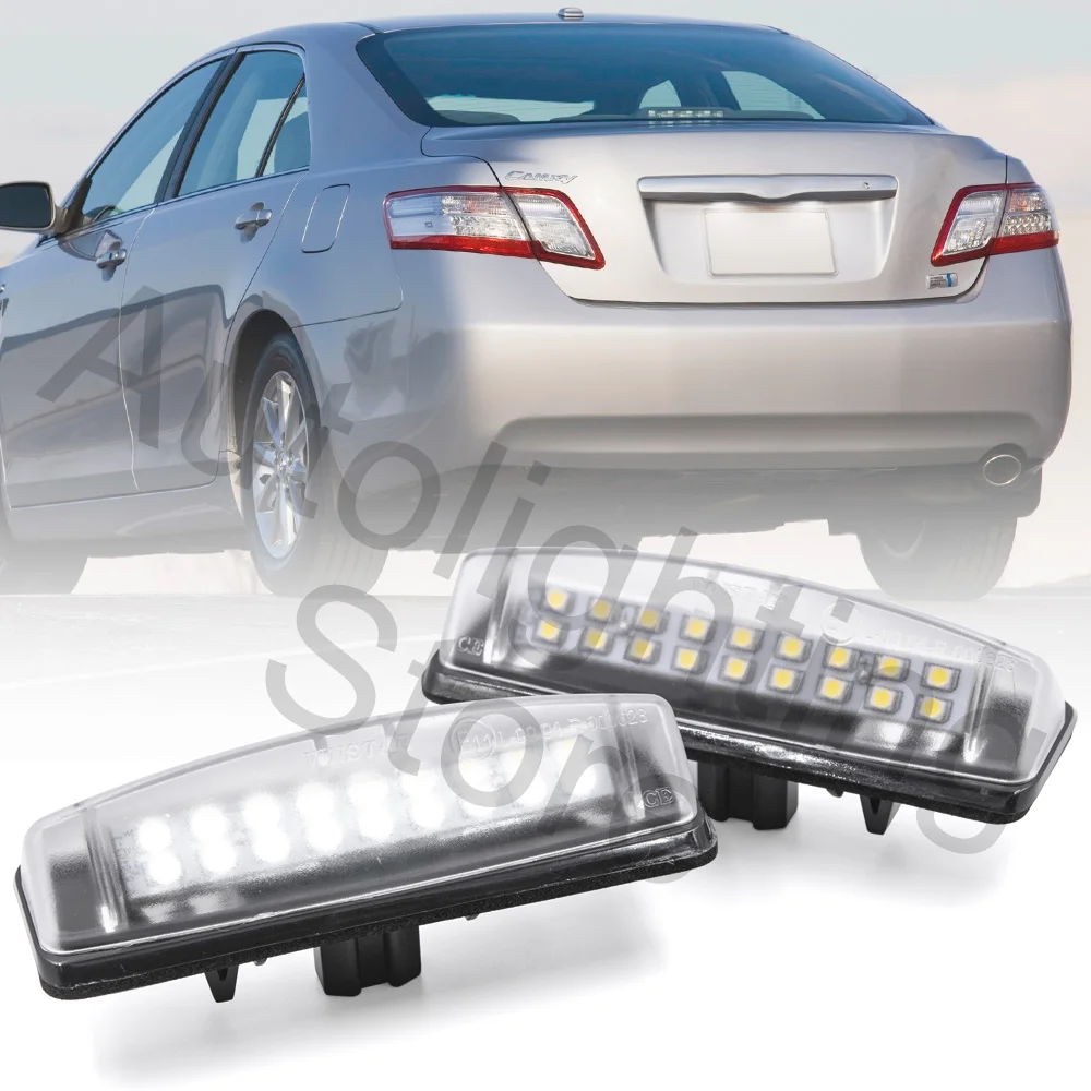 2pcs-LED-License-Number-Plate-Light-lamp-For-Toyota-Yaris-Venza-Prius ...