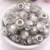 10pcs Rondelle Glitter Round Big Hole Murano Resin Beads Spacer Fit ...