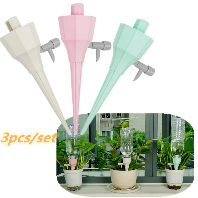 3PCS Auto Drip Irrigation Flower Watering System Dripper Spike Kits ...