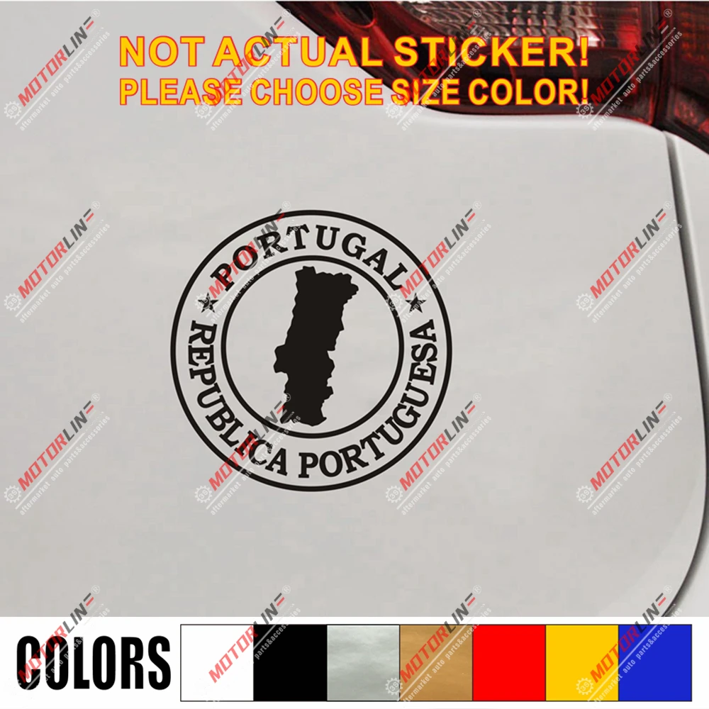 Portugal-Portuguese-Decal-Sticker-Car-Vinyl-Map-Republica-Portuguesa ...