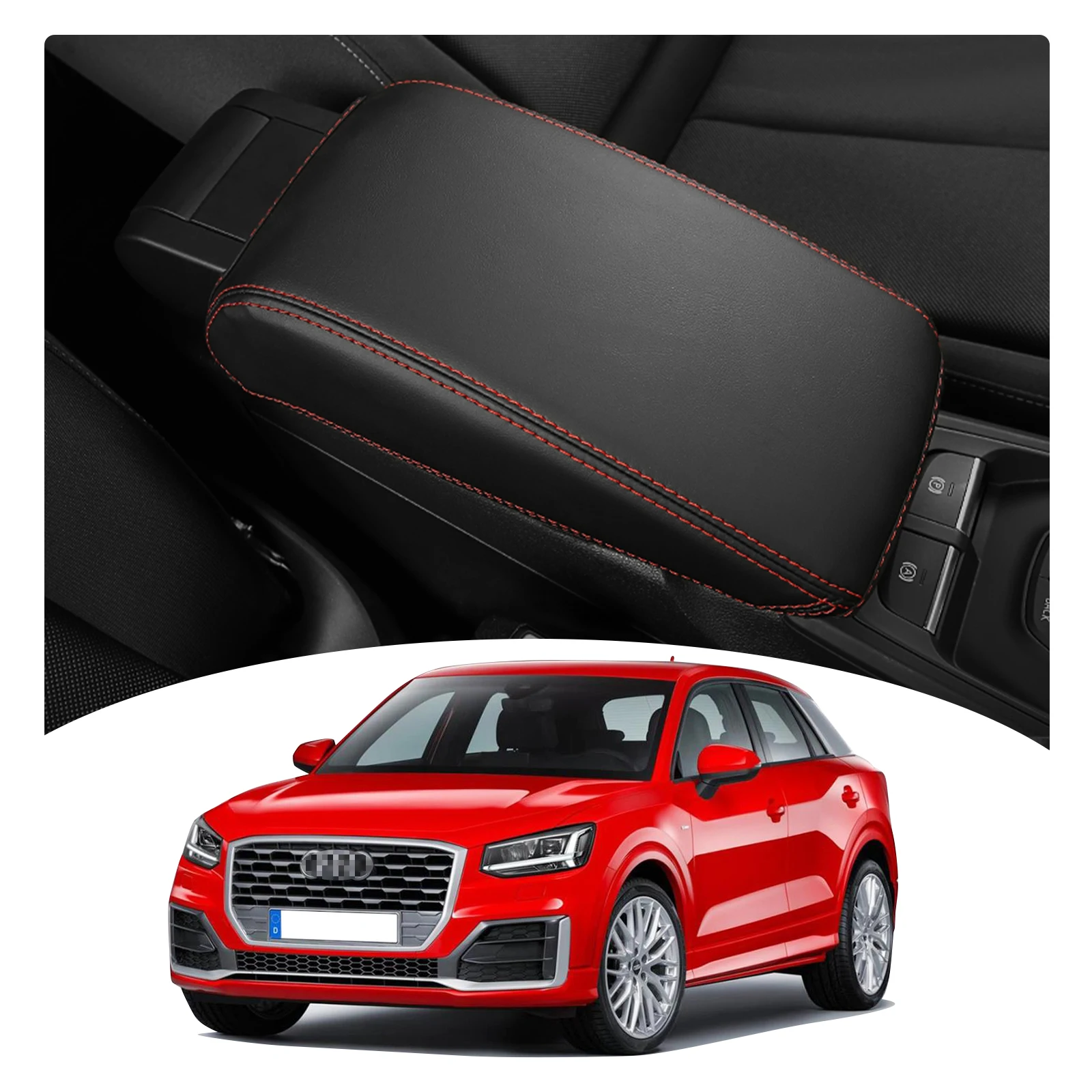 LFOTPP-Car-Armrest-Box-Cover-for-Audi-Q2-2018-2022-Central-Control ...