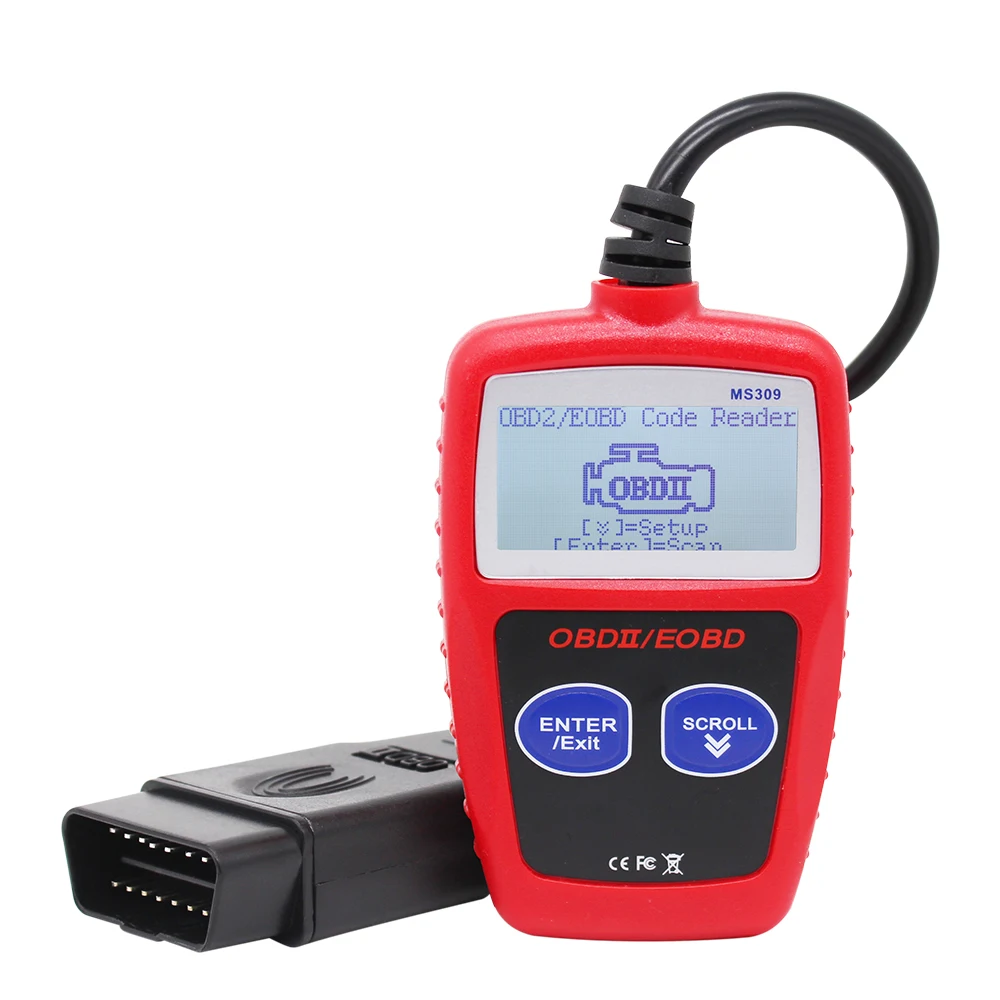 MaxiScan herramienta de diagnóstico automotriz MS309, lector de código CAN BUS OBD2, EOBD, OBD ...