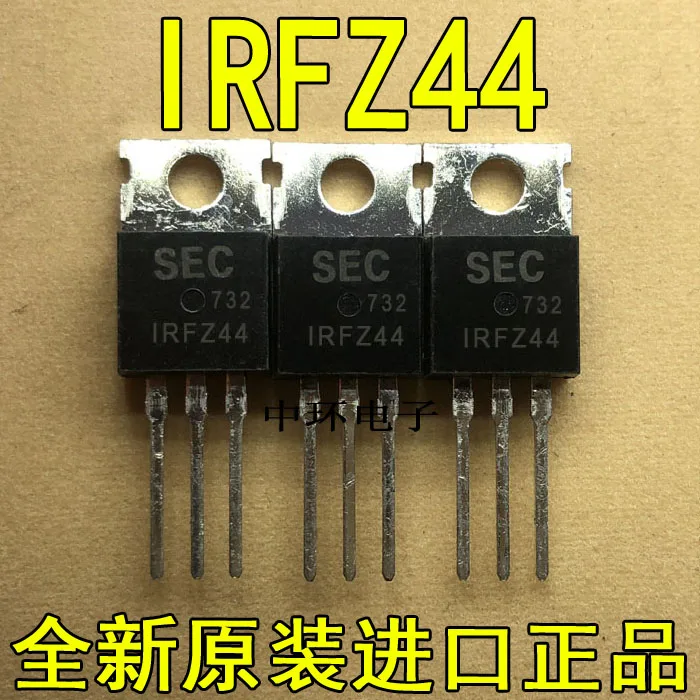 10 개/몫 IRFZ44 Z44 TO 220 FET 50A 60V|접촉기| - AliExpress