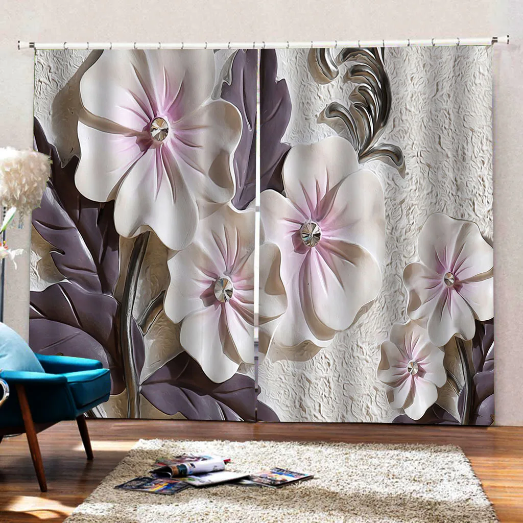 2-Panel-3D-Print-Curtains-Expressions-Cheer-Natural-Habitat ...
