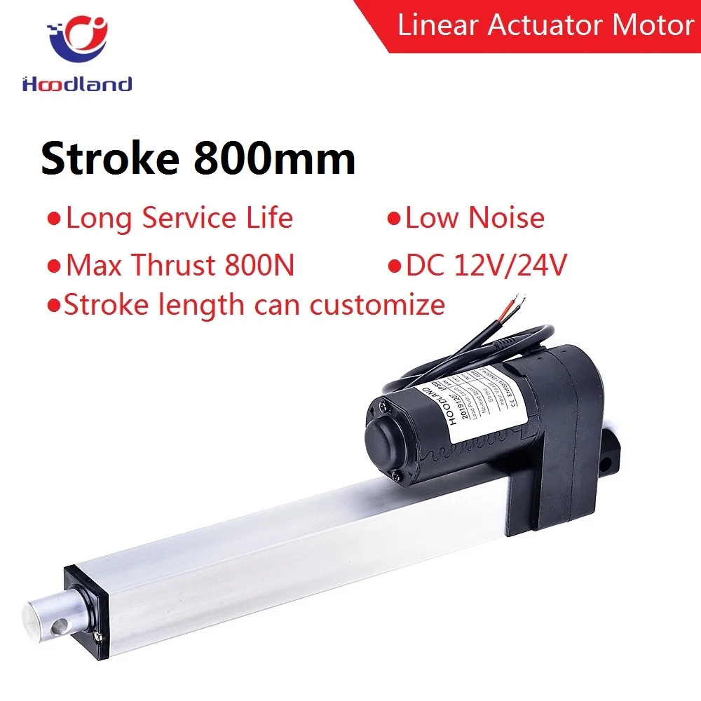 800mm-stroke-800N-Load-Electric-Linear-Actuator-DC-Motor-DIY ...