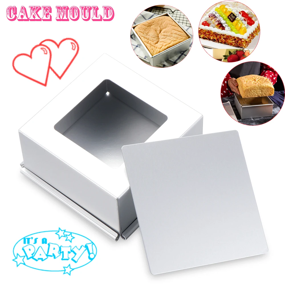 Aluminum Mold Rectangular Cake | Aluminum Cake Baking Pan Mold - Square ...