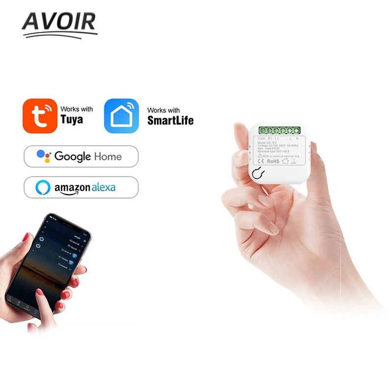 Avoir-Tuya-Smart-Home-Assistant-White-Module-Light-Switch-Timer-Led ...