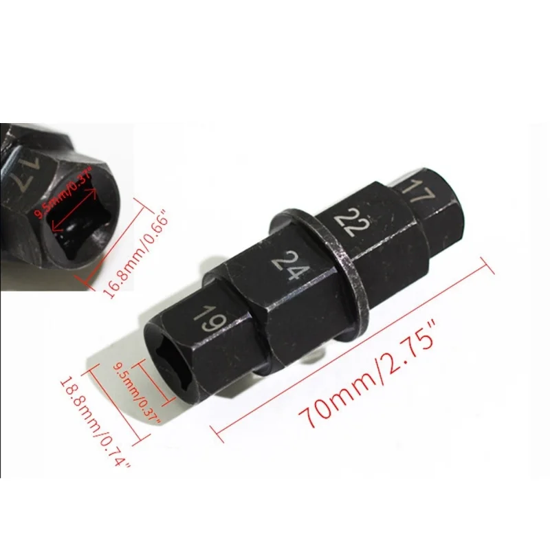 Motorcycle Front Axle Socket Driver Spanner Universal Hexagon Socket ...