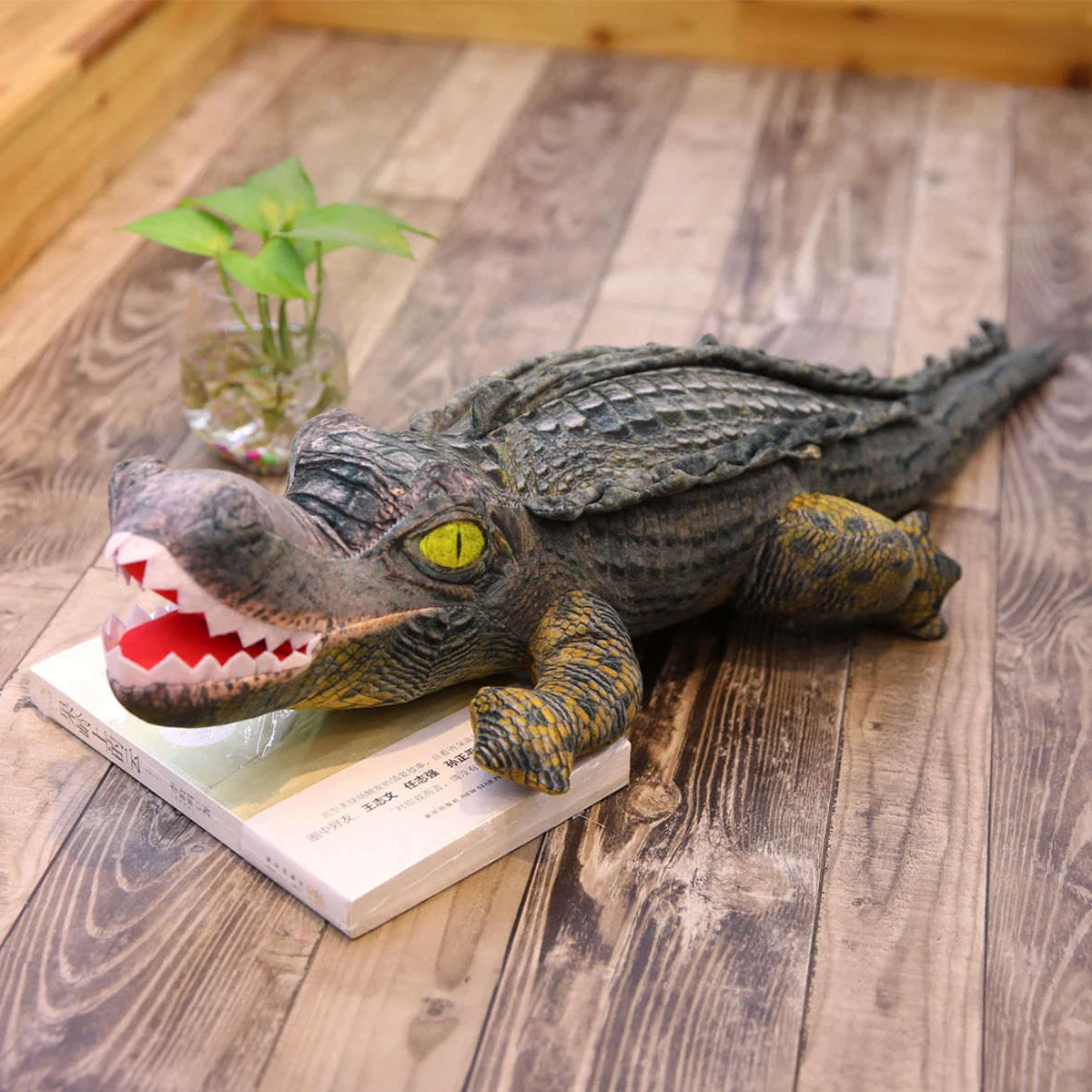 30-120cm Simulation Crocodile Plush Toy Lifelike Alligator Pillow Soft ...