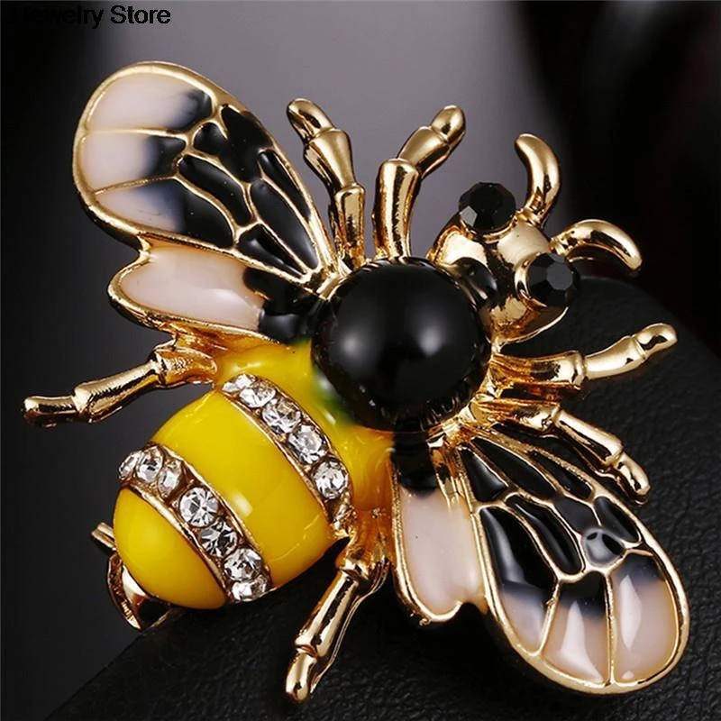 Unisex Enamel Bee Brooches Insect Brooch Pin Cute Small Badges Fashion ...