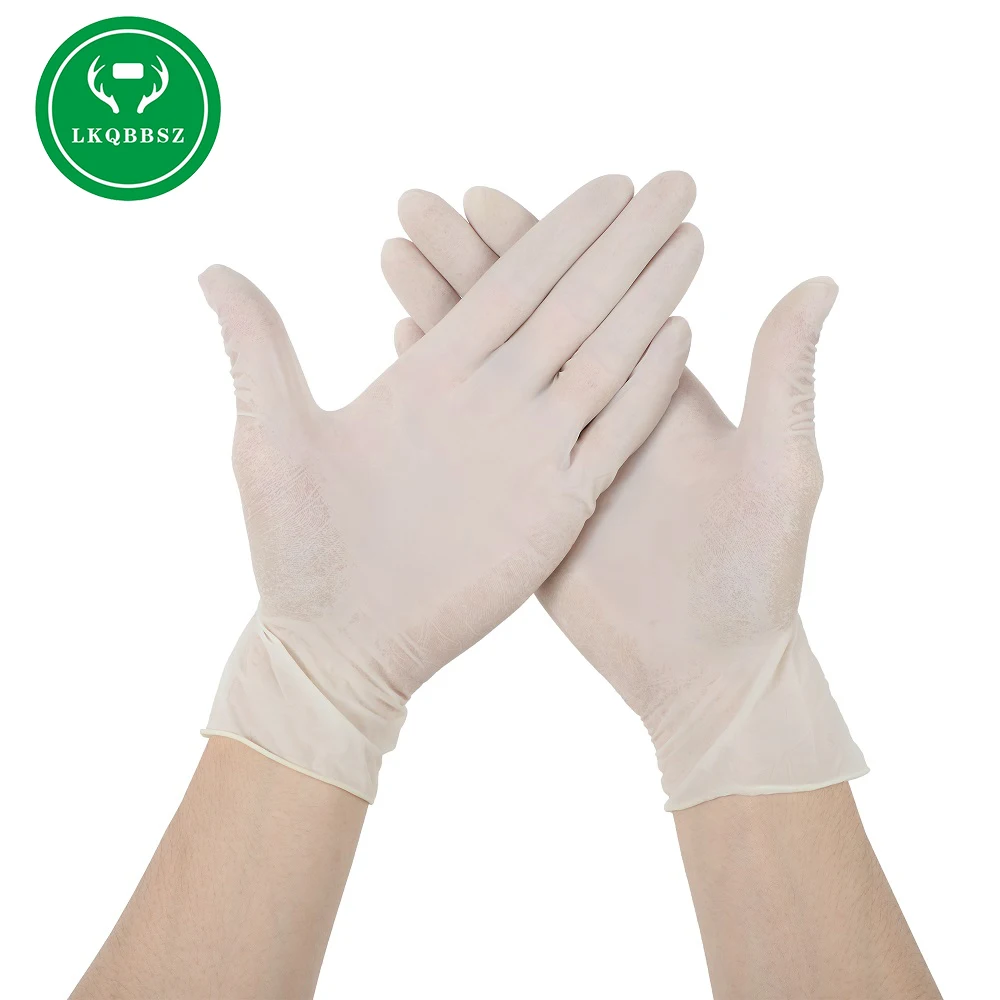 Activité-GANT DE MENAGEGants jetables blancs antidérapants en Latexpour ...