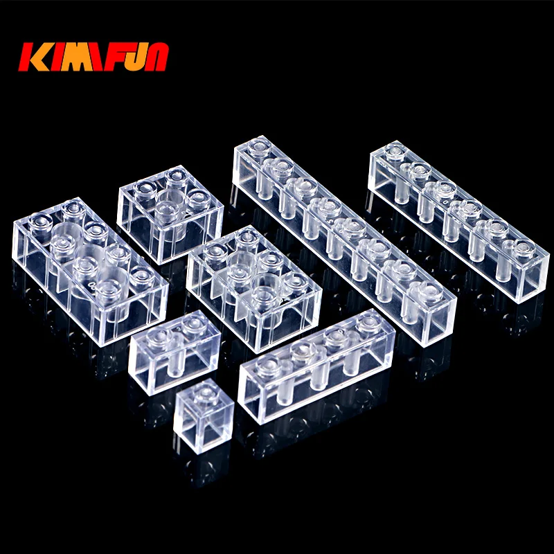 100g-Pack-2X4-2X3-DIY-Transparent-Brick-Model-Building-Blocks-Toy-City ...