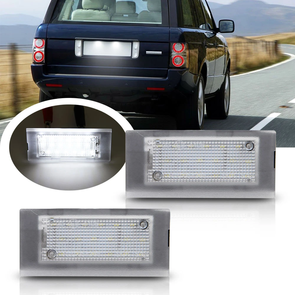 2pcs Car LED License Number Plate Light For Range Rover L322 2003 2012 ...