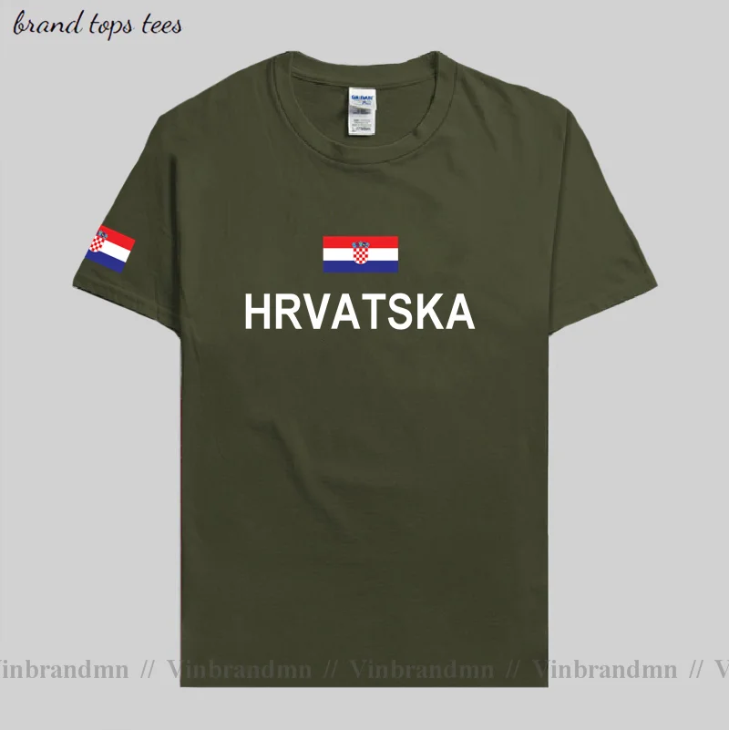Croatia Hrvatska Croatian men t shirt jerseys nation tshirt 100% cotton ...