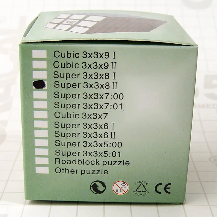 WitEden супер 3x3x8 черный кубический 3x3x7 супер 3x3x7 Белый Волшебный ...