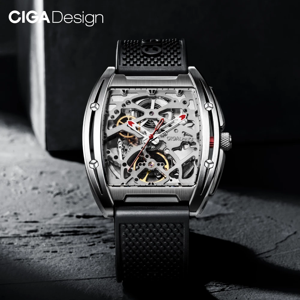 CIGA DESIGN reloj mecánico automático Serie Z, correa de silicona de ...