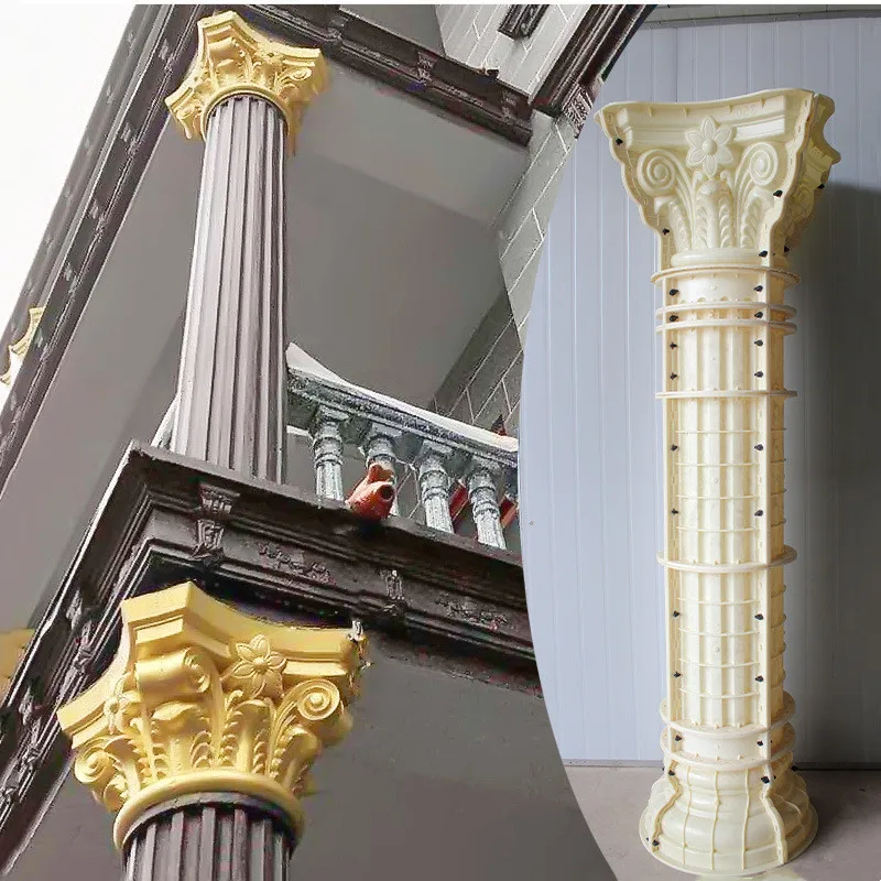Durable-ABS-Plastic-Round-Roman-Pillar-Column-Mold-Roof-Support ...