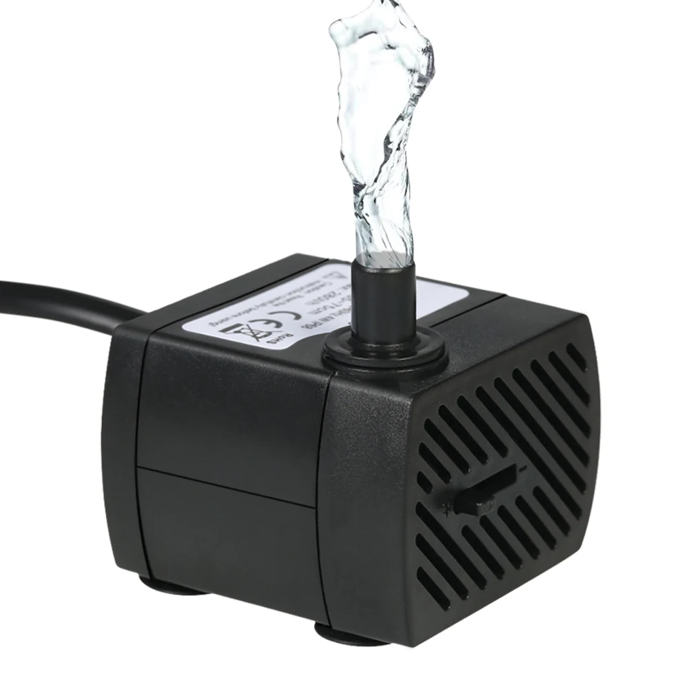 220v 25w3w4w5w 매우 조용한 잠수정 물 분수 펌프 필터 물고기 연못 수족관 물 펌프 탱크 정원 분수워터