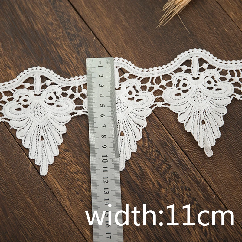 Jewelry & Beauty Vintage Lace White Flower Pattern 7/8 Wide One Piece 2 ...
