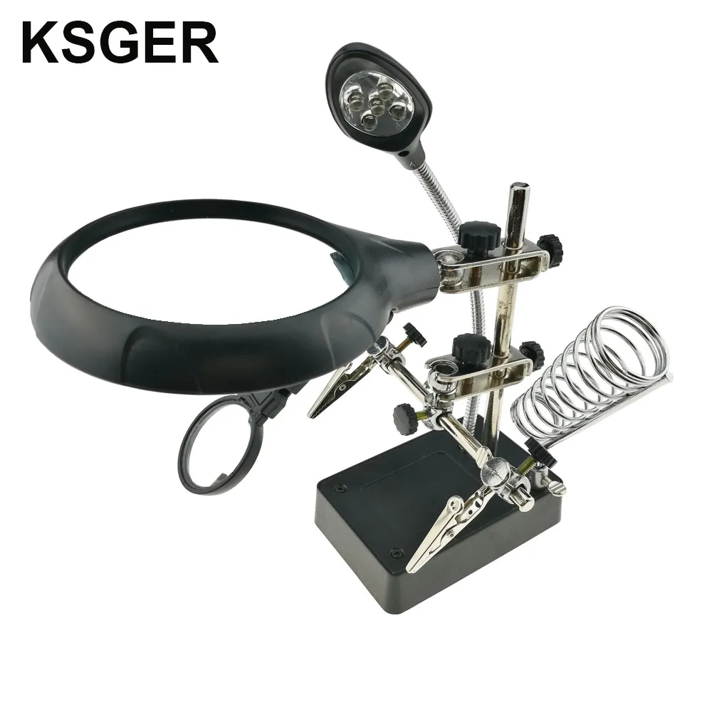 Ksger Light Magnifier Lamp Welding Repair Tools Clamp Alligator ...