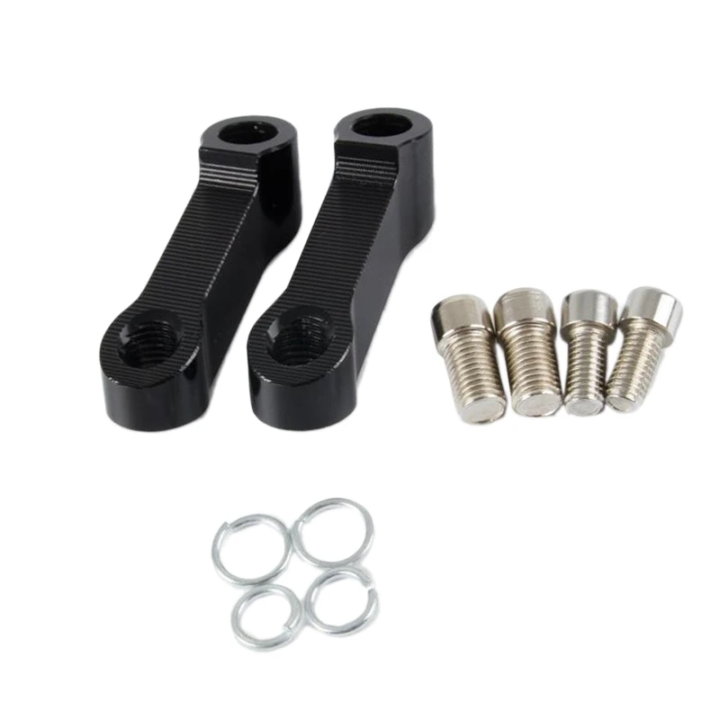 10mm Motorcycle Mirror Riser Extenders Spacers Extension Adapter ...