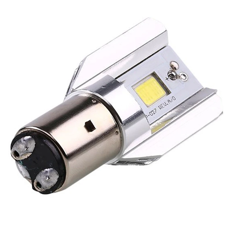 Led Headlight 1200 Lumens White H6 BA20D COB 12W Led Bulb For ...