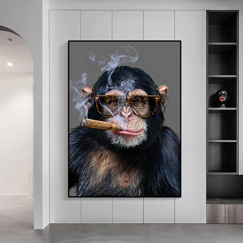 Animals Smoking Cigarettes Poster