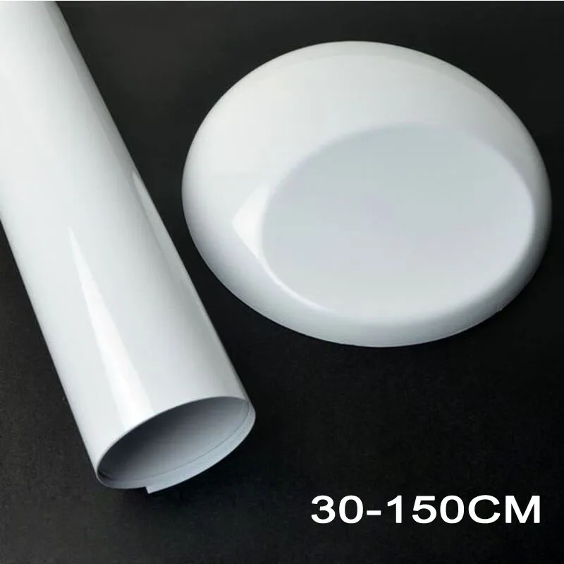 20cm-X150cm-Glossy-Gloss-White-Wrap-Vinyl-Covering-Film-Sticker-Decal ...