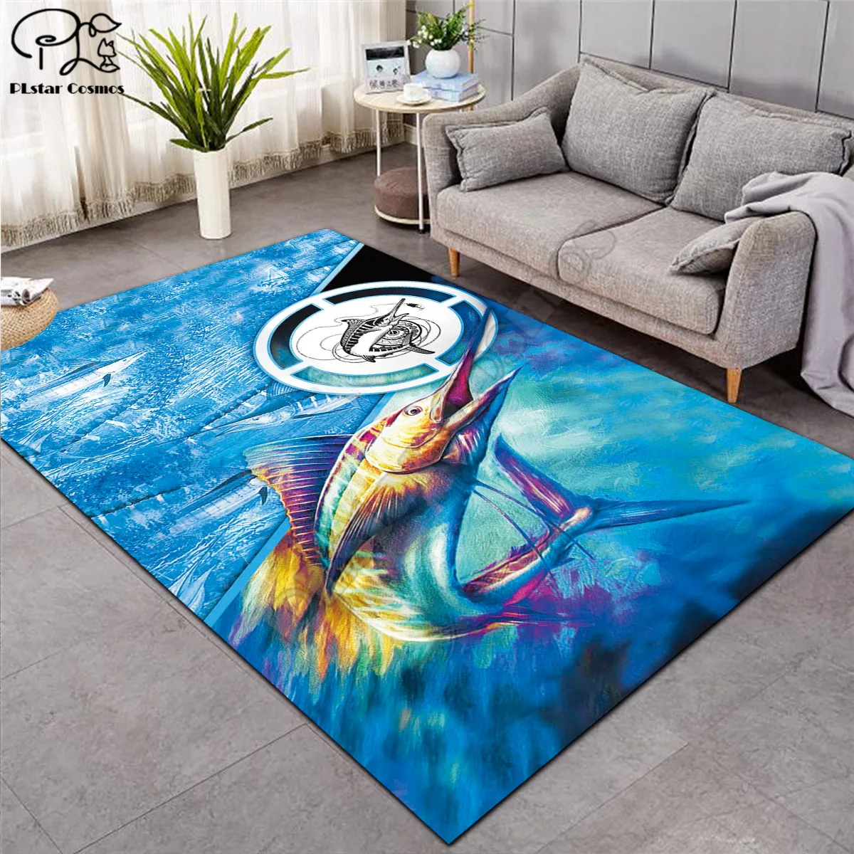 Tuna-Fish-Animals-Carpets-Soft-Flannel-3D-Printed-Rugs-Mat-Rugs-Anti ...