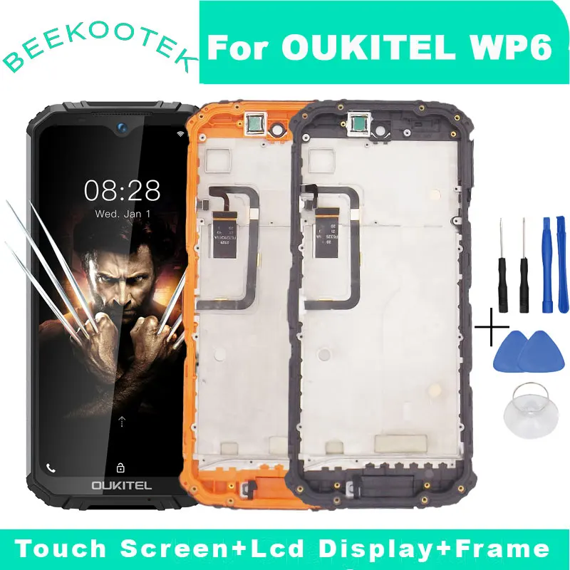 New Original Lcd Display+touch Screen Frame+fingerprint Button Cable+receiver Glass Panel ...