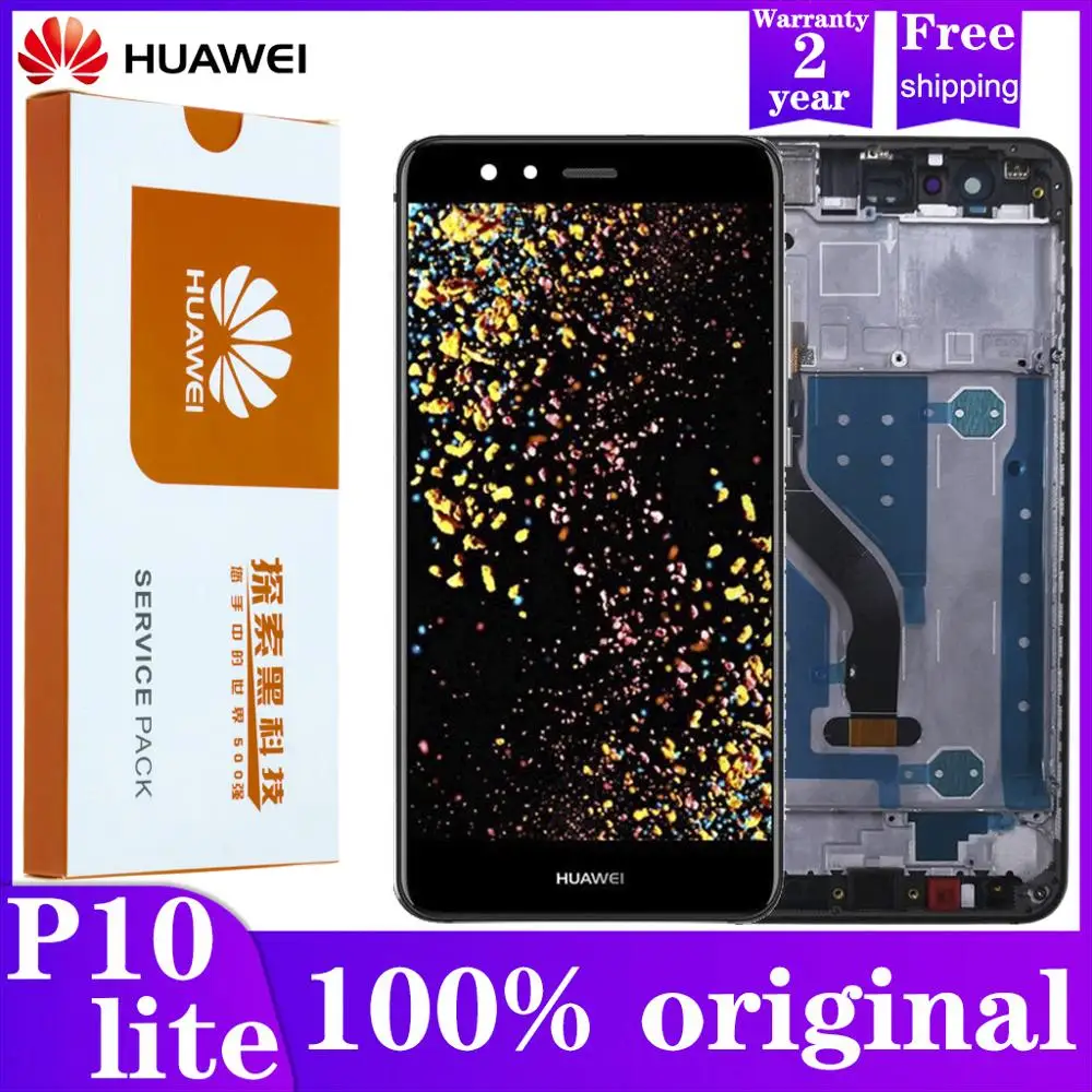 Original 5.2'' Display with Frame for Huawei P10 Lite LCD Touch Screen ...