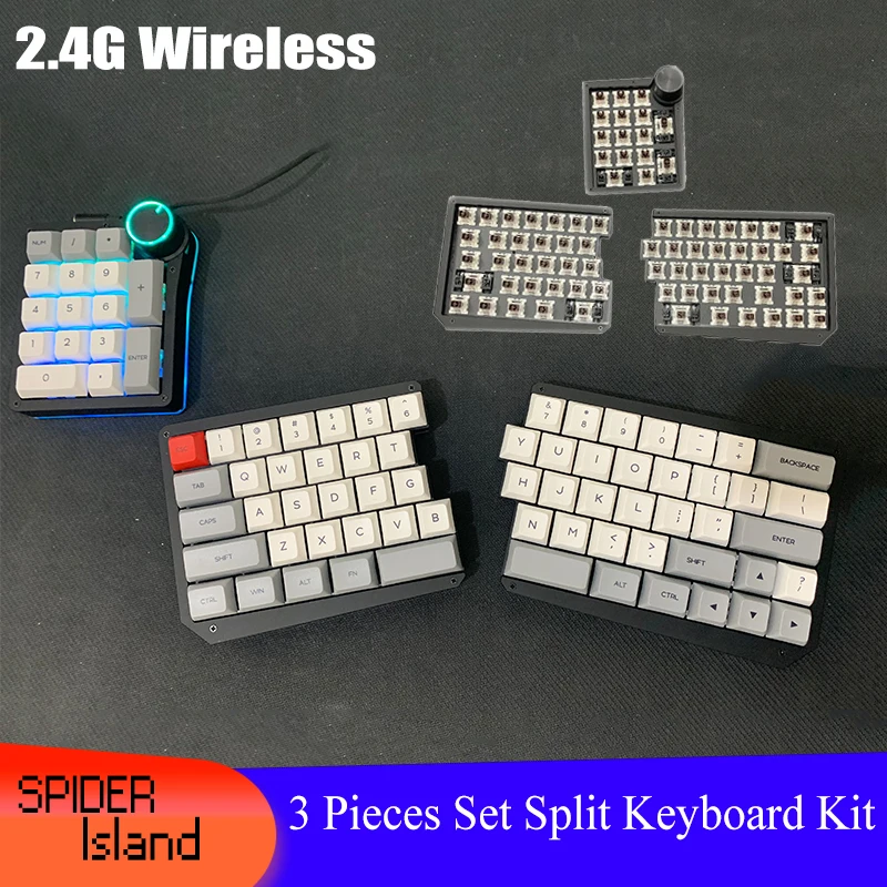 Ergonomics Keyboard 82 Keys 82% Wireless Split Mechanical Keyboard ...