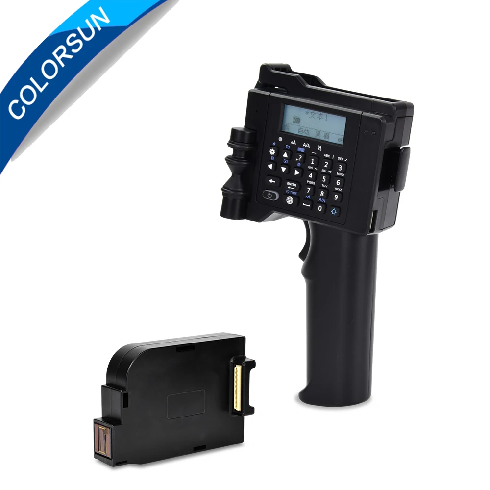 Colorsun Handheld Printer 600DPI Intelligent USB QR Code Inkjet Label ...