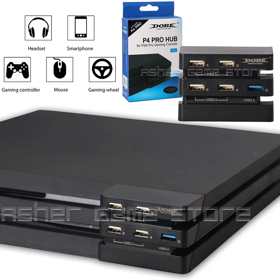 플스거치대 게임기홀더 플레이 스테이션 4 PS4 Pro 5 USB 포트 허브 소니 플레이 - 티몬