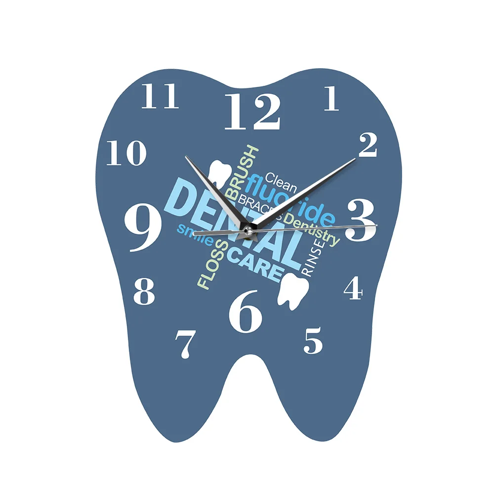 Tooth Shaped Wall Clock | Dental Orthodontics | Dentist Wall Clock ...