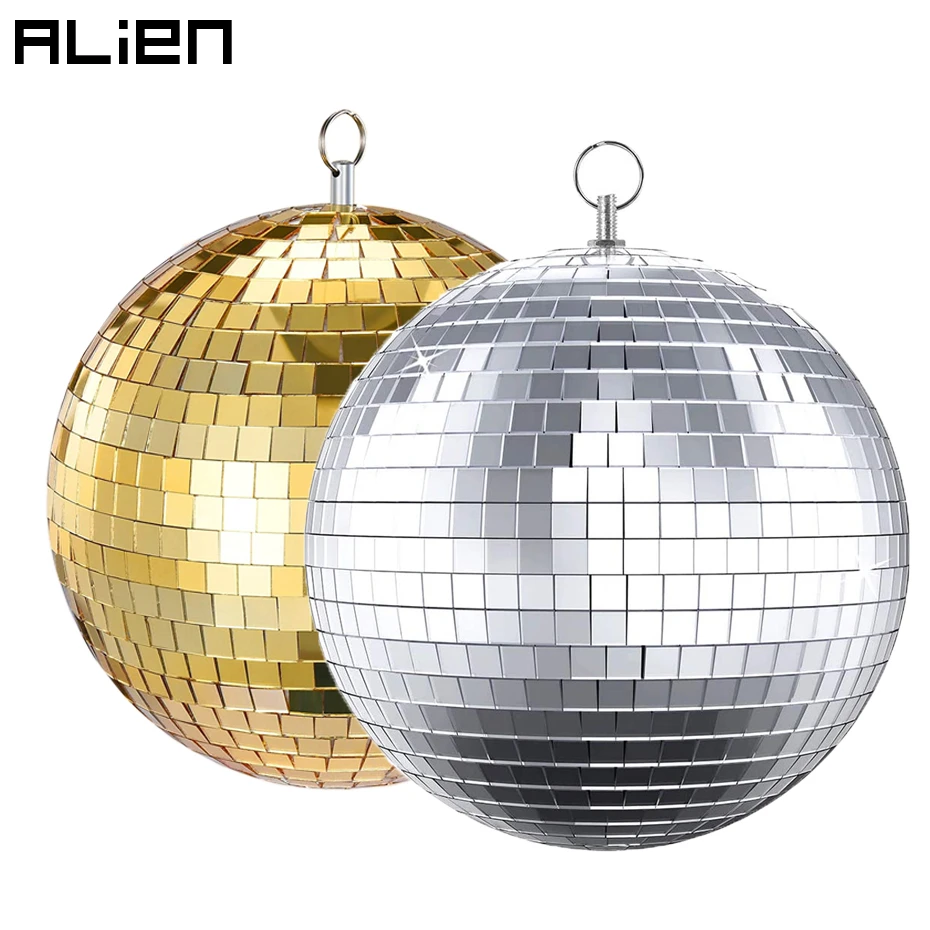 Alien Sliver Gold Glass Mirror Disco Ball Decorative Party Bright ...
