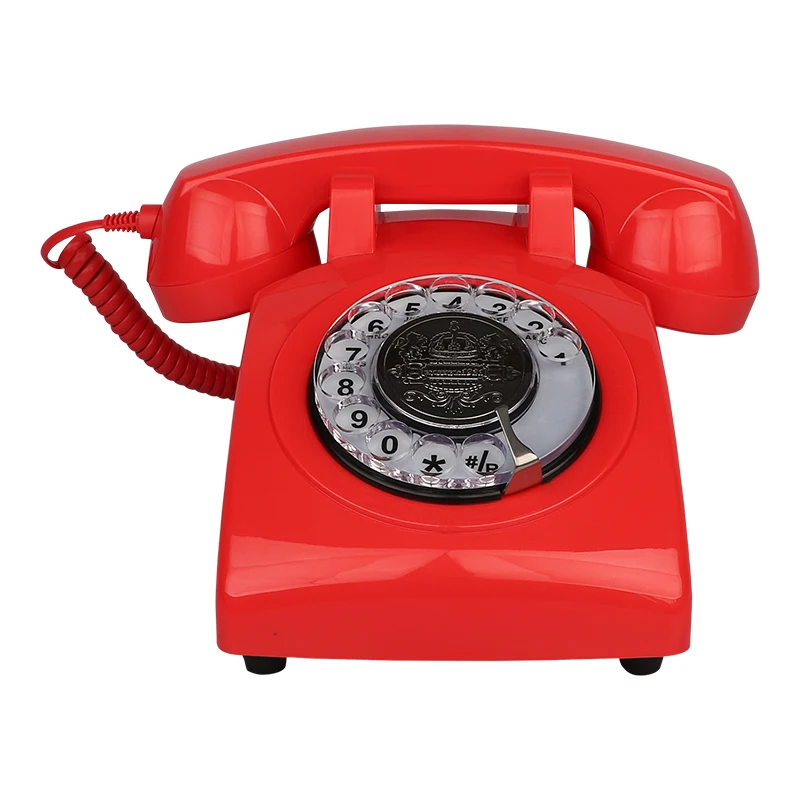 IAKEMIC-Telefone-com-fio-vintage-telefone-fixo-retro-americano-antigo ...