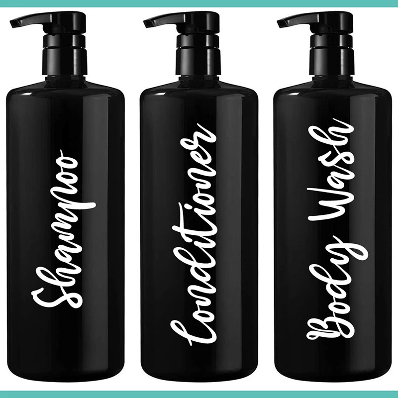 Shampoo-Conditioner-Body-Wash-Shower-Bottle-Sticker-Decal-Vinyl ...