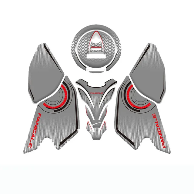 1SET Motorcycle for DUCATI PANIGALE V4 3D Epoxy Resin Applique Tank Pad ...
