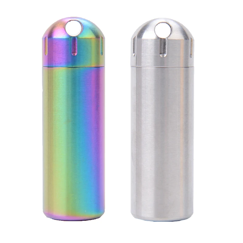 Outdoor-Waterproof-Capsule-Portable-CNC-Metal-Seal-Bottle-Mini ...
