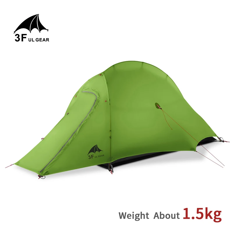 3f Ul Gear Tent 15d Silicone Ultralight 1 Person Double Layer Camping ...
