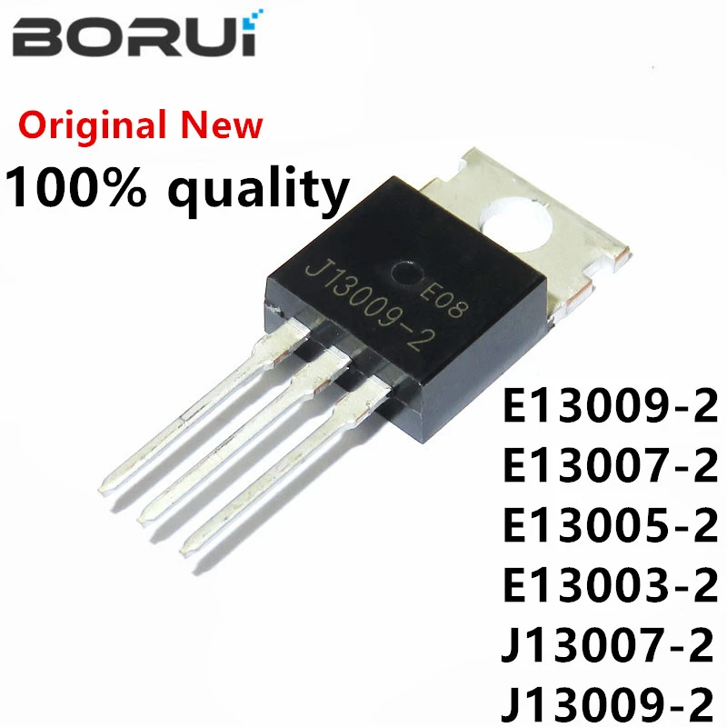 10pcs Mje13009 To220 E13009-2 E13009 To-220 E13007-2 Mje13007 E13005-2 Mje13005 E13003-2 ...
