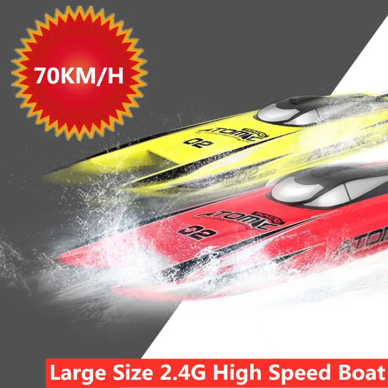 69CM-Large-70KM-H-Brushless-Motor-Remote-Control-Racing-Boat-Double ...